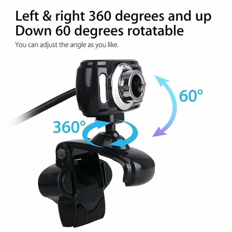 Buy HD Webcam With Mic Night Vision Megapixel Web Cam With Clip Holder ...