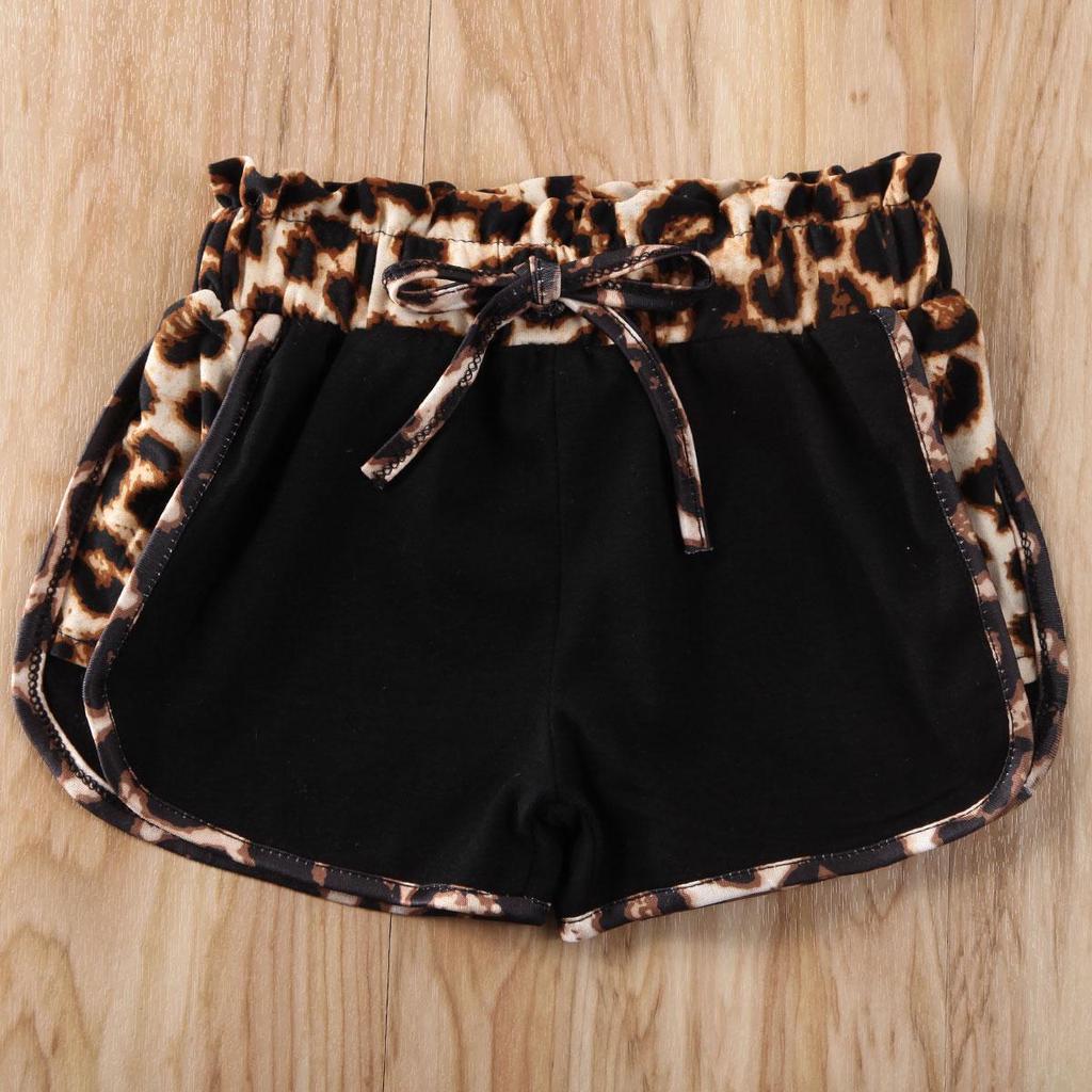 Cheap Toddler Kids Baby Girl Summer Outfits Short Sleeve T Shirt Top Leopard Shorts Pants ...