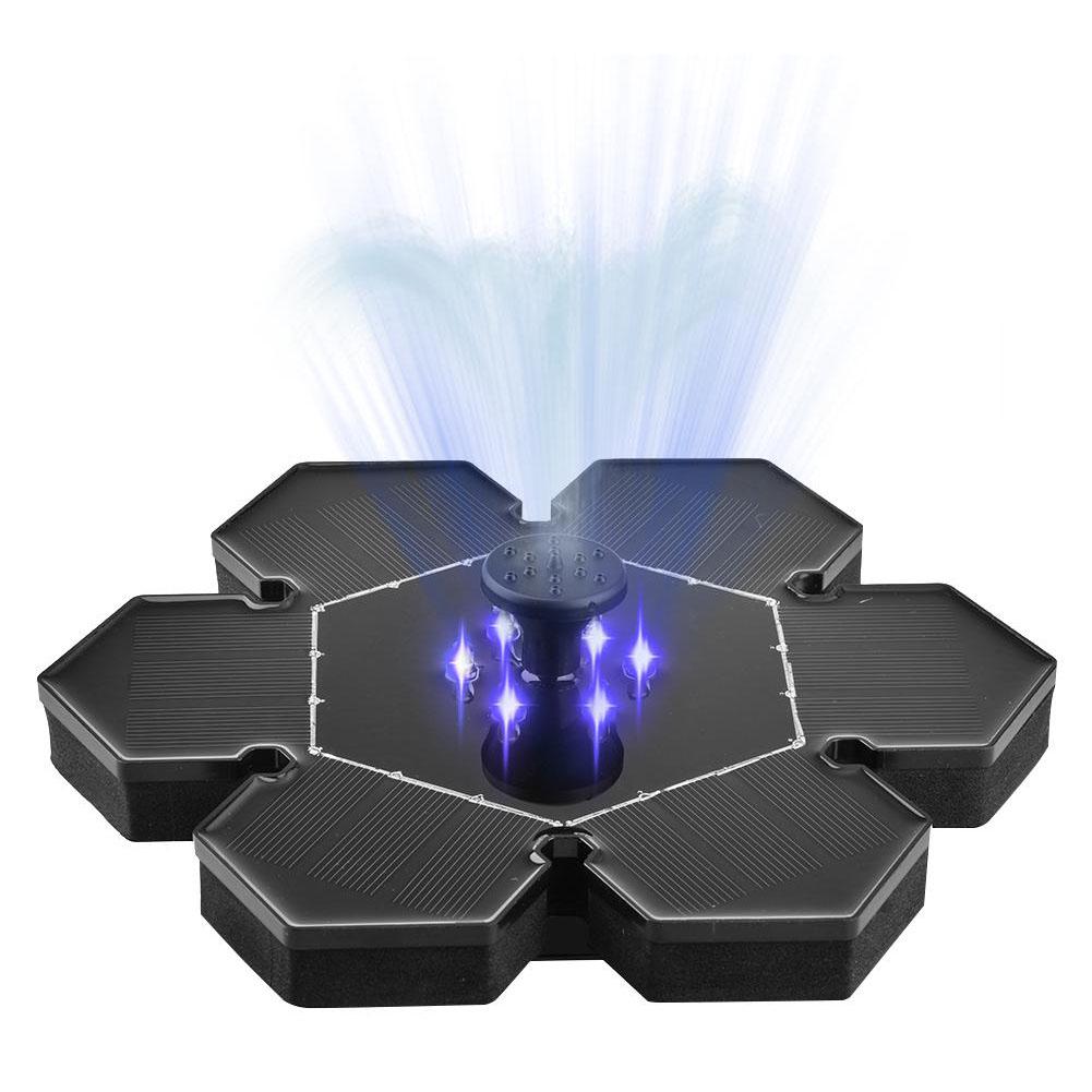 Buy Outdoor Solar LED Snowflake Pool Garden Fountain Pond Water Pump ...