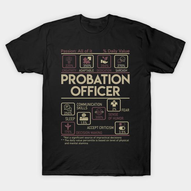 Buy Men Premium Cotton Harajuku T Shirt Probation Officer T Shirt ...