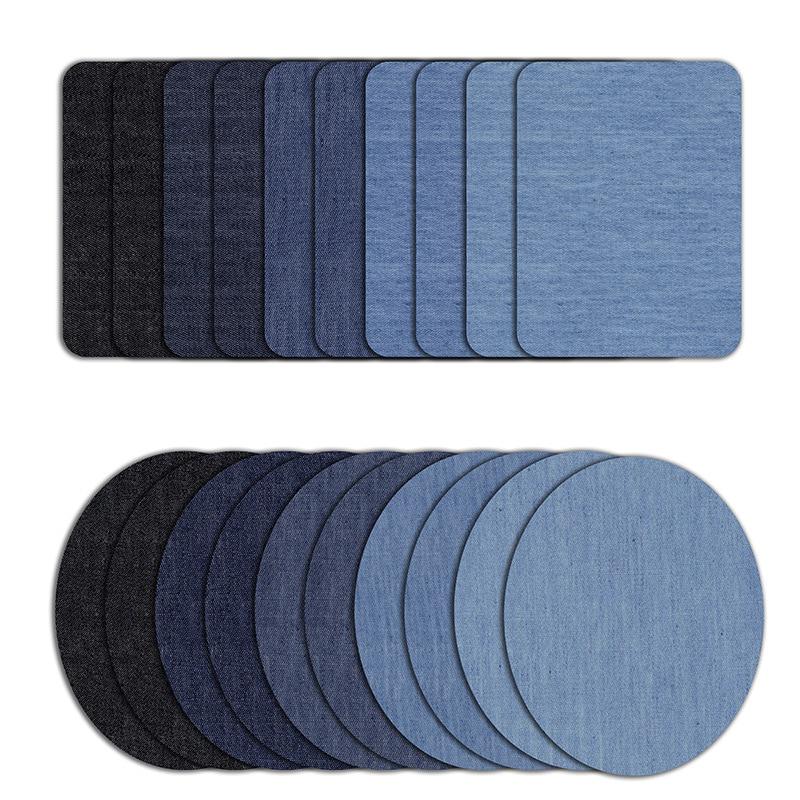 Buy 5Pcs Denim Cut Piece Back Patch Patch Cloth Cut Bag Elbow Trousers ...