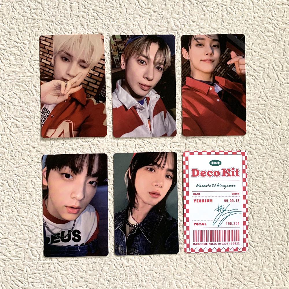 💰Comprar 5pcs / set TXT idol group Deco Kit Lomo Card SooBin YeonJun BeomGyu TaehYun HueNingKai ...