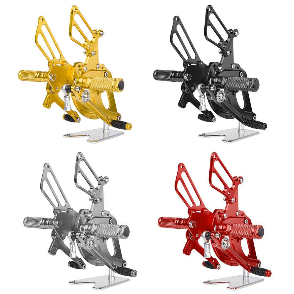 Buy CNC Aluminum Left & Right Motorcycle Foot Rests Set Adjustable ...