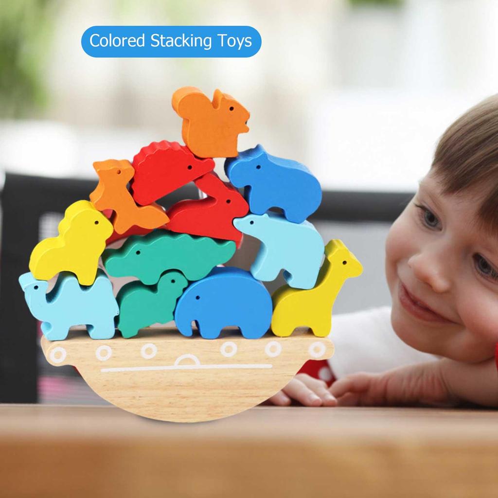 Buy Stacking Puzzle Toy Exercise Skill Early Education Great Gift at ...