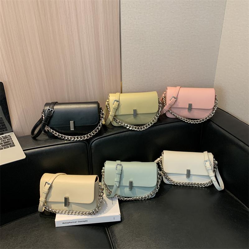 Cheap Small Chain Leather Cute Solid Color Armpit Bags 2023 New Simple ...