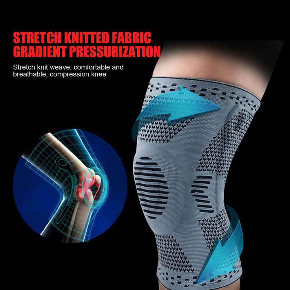 Buy Anti Slip Silicone Knee Brace Support Compression Sport Kneepads ...