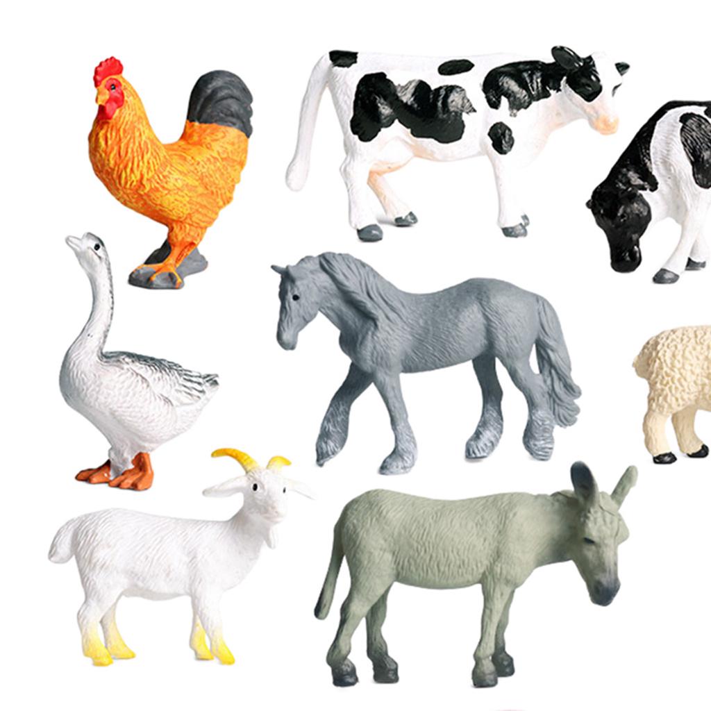 Buy Kids Toy 12 Pcs Farm Animal Model Set Pig Dog Cow Sheep Horse Duck ...