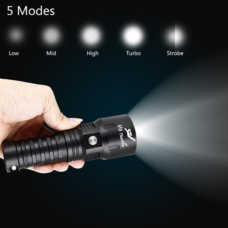 Buy ThorFire TD26 5Modes 1000LM LED Diving Scuba Flashlight Underwater ...