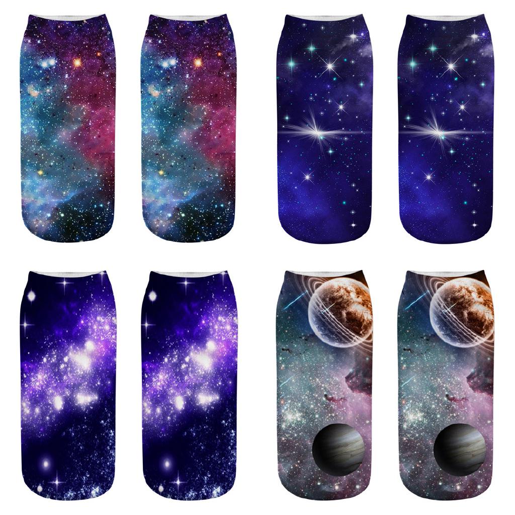 Buy Starry Sky 3D Printed Short Ankle Socks at affordable prices — free ...