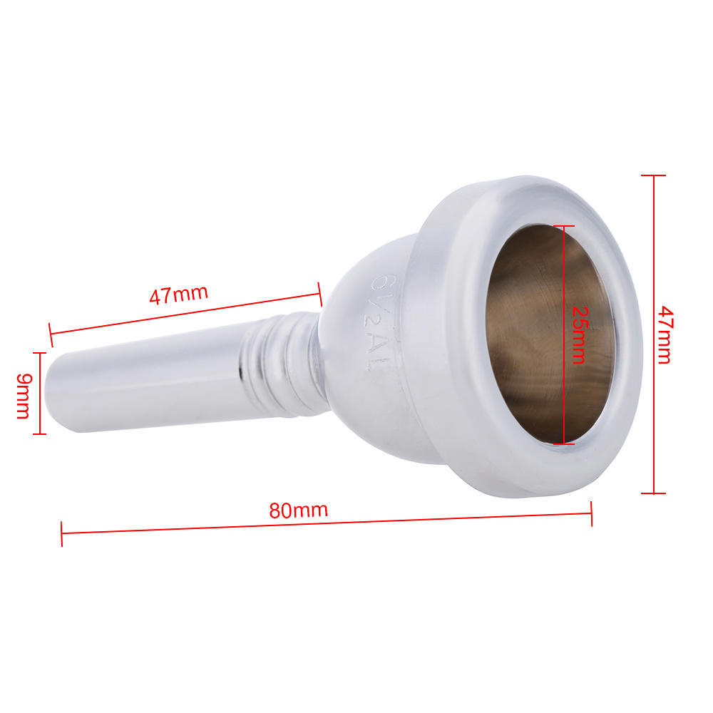 Buy Nickel-Plated Copper Alto Trombone Mouthpiece 6 1/2AL Small Shank ...