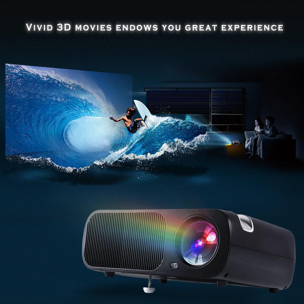 Buy [This Week s Deals ]LED Wifi Video Projector 2600 Lumens 800*480 ...