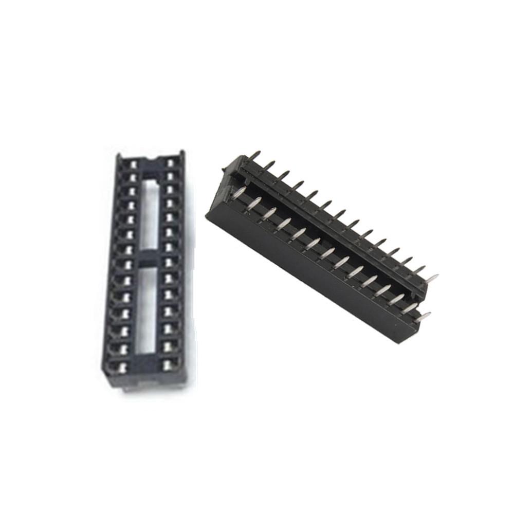 Buy 10PCS 28-Pin 28P Narrow DIP IC Sockets Adaptor Solder Type Socket 2.54mm Pitch at affordable ...