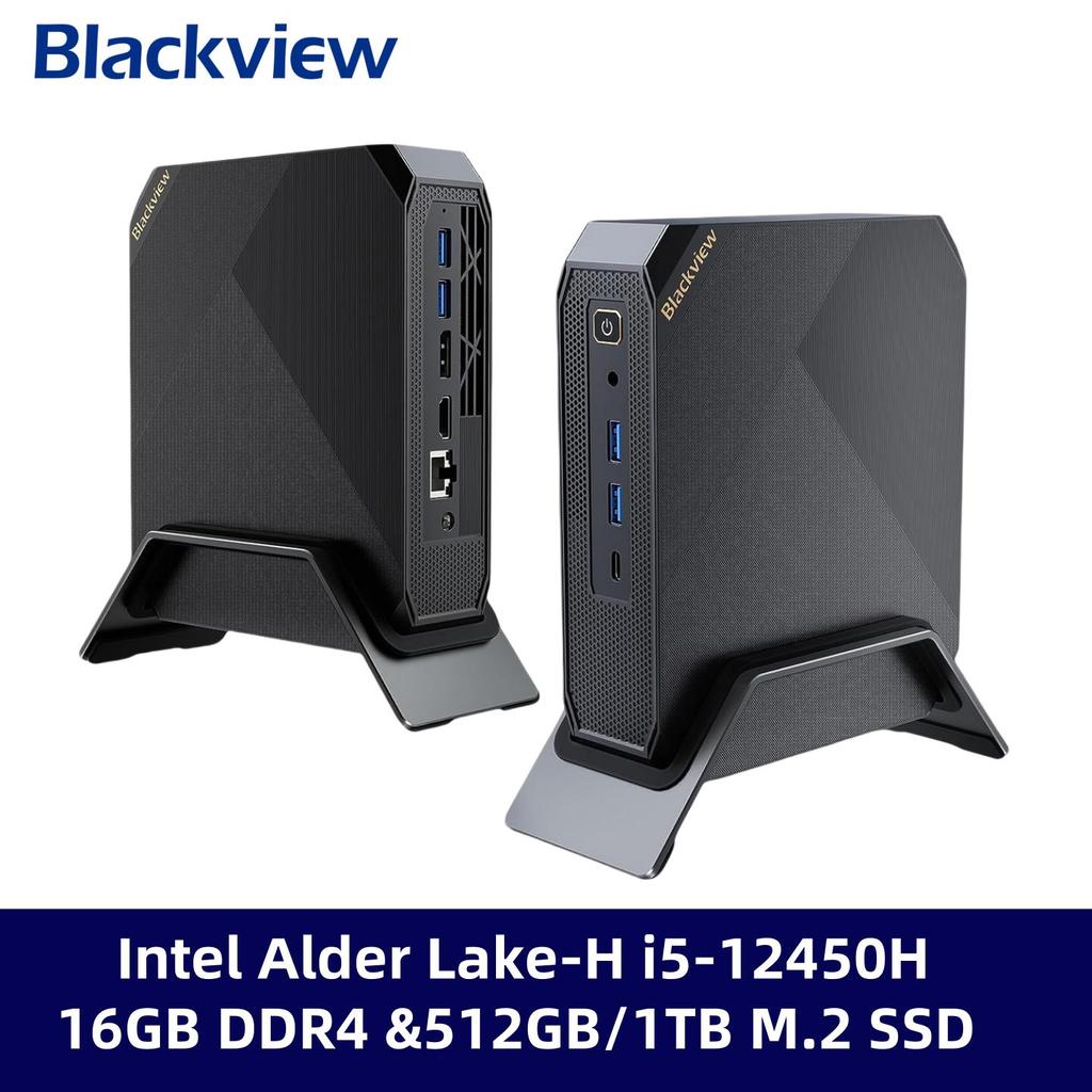 Blackview Mini PC MP200 Intel 12. generációs I5-12450H asztali ...