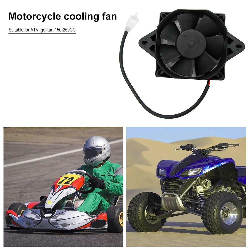 Buy Motorcycle Radiator Electric Cooling Fan for 150-250cc ATV Kart ...