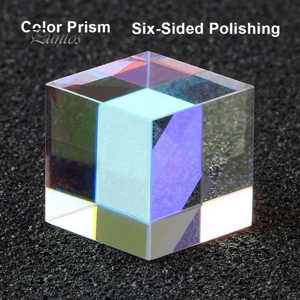 Buy Colorful RGB Combiner Optical Glass Cube Prism Defective Cross ...