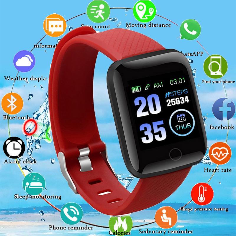 Smart Wristband Fitness Tracker Step Watch Heart Rate Monitor ...