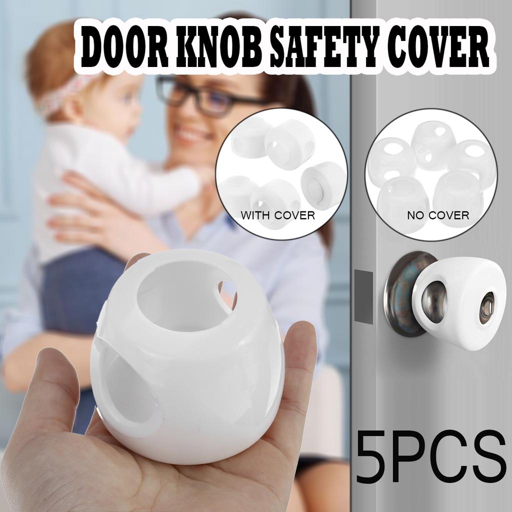 Buy 5PCS Child Protection Door Handle Knob Safety Cover Guard Baby ...