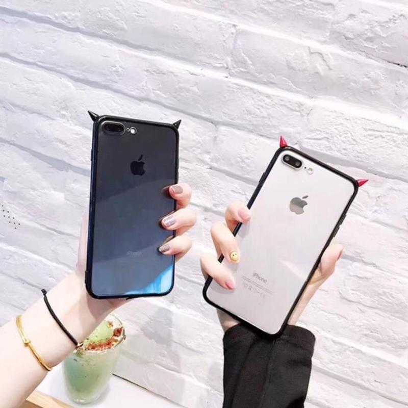 Buy Fashion Clear Transparent 3D Little Devil Ear Phone Case for iPhone ...