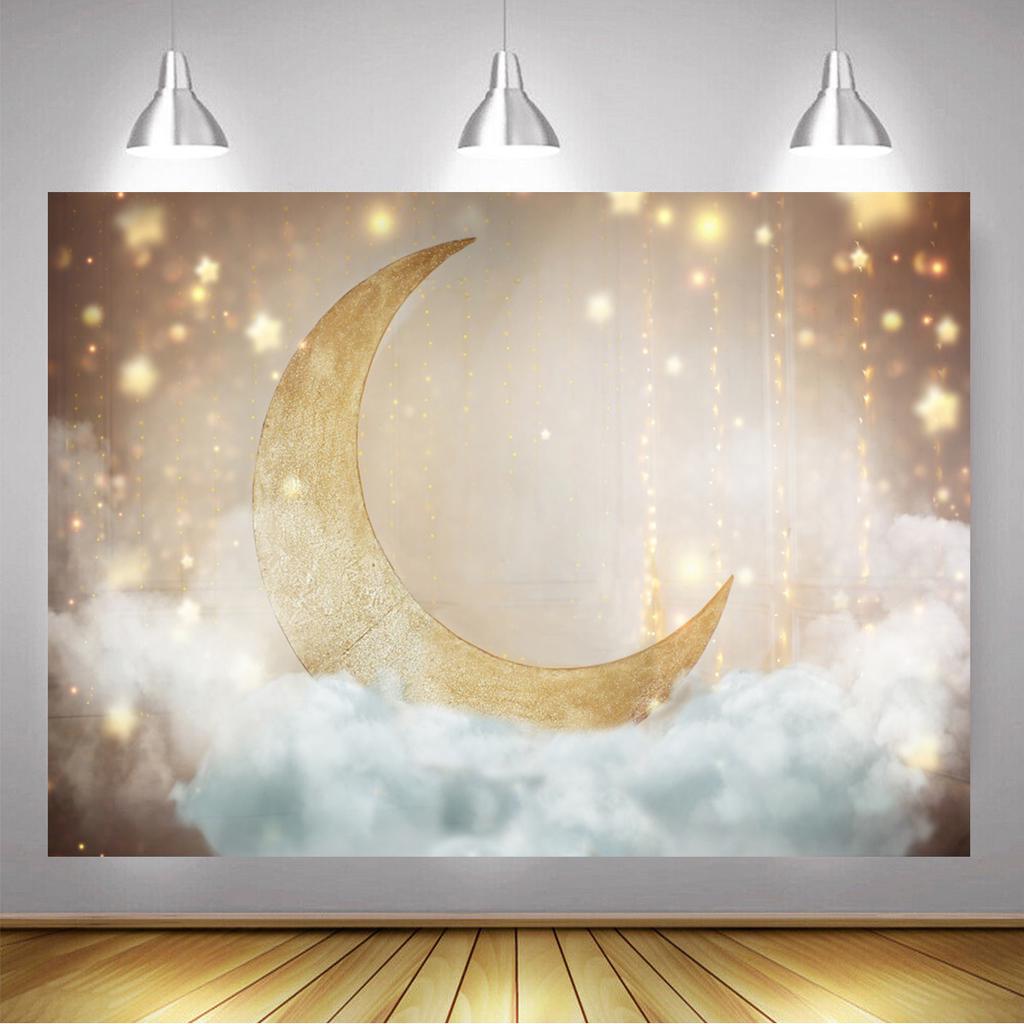 Buy Moon & Star Photography Background Children Baby Birthday Theme ...
