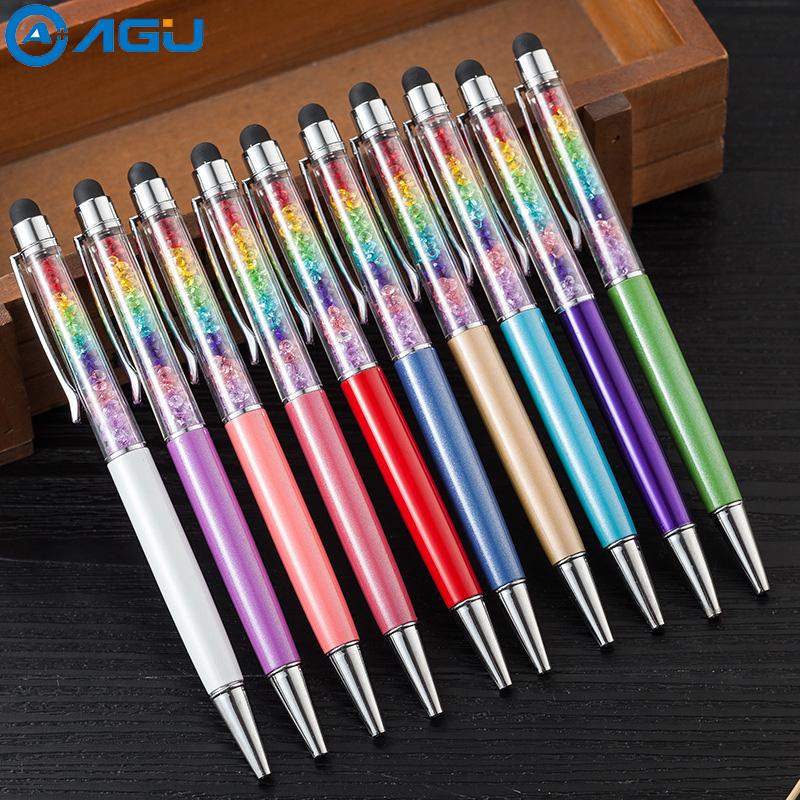 Buy 18 Colors Metallic Crystal Pen Office Stationery Handwriting Pencil ...