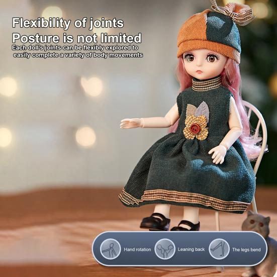 Buy 1 Set Fashion Dolls Movable Joint Decoration Flexible ...
