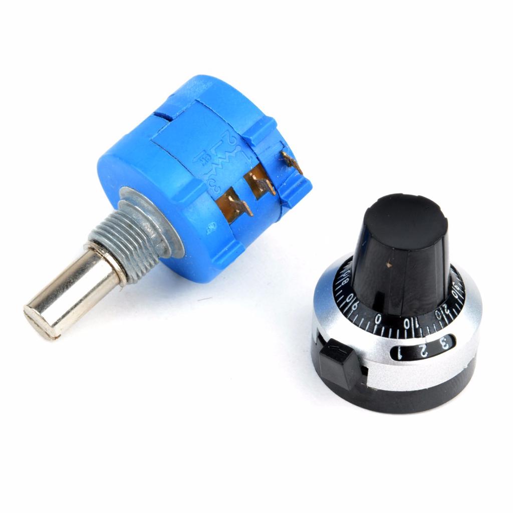 Cheap IDH 10K Ohm 10 Turn Adjustable Potentiometer with Counting Dial ...