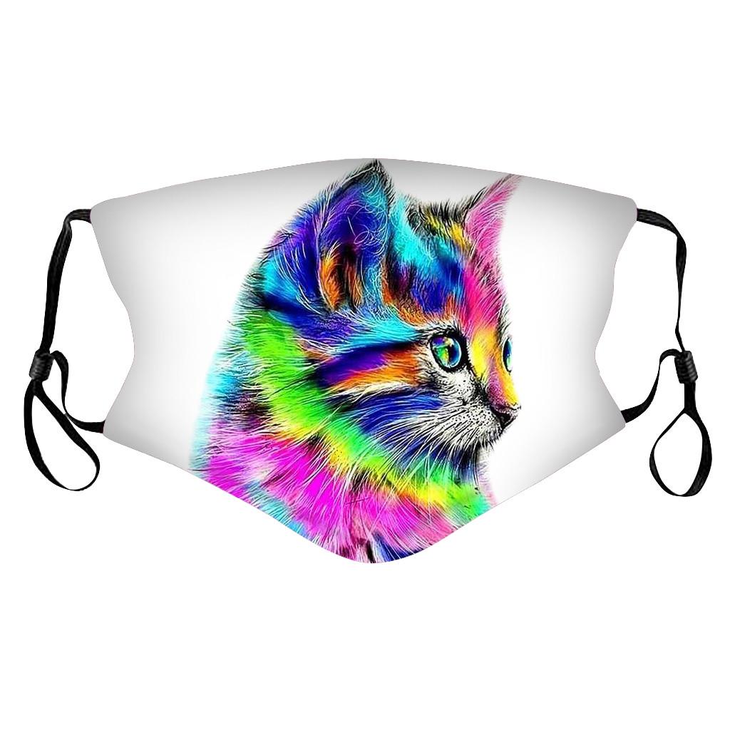 Buy [TC] Watercolor Drawing Cat Mask Printed Mask Adult Mask D-ustproof ...