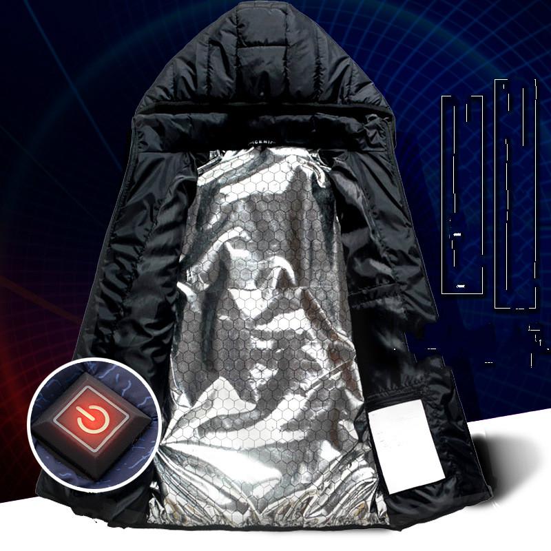 Buy Intelligent Heating Cotton Clothes USB Electric Heating Coat for ...