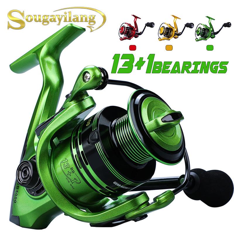 Buy Fishing Reel 13+1BB Spinning Fishing Reel EVA Handle Fishing Reels ...