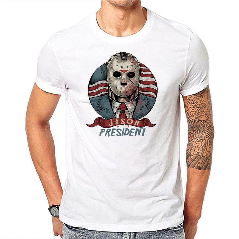 Buy Jason For President Print Tshirt Men Gift For Husband Casual Short ...