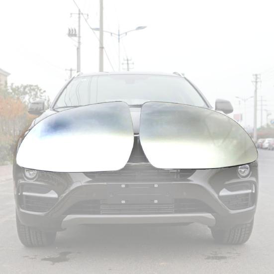 Buy Yousheng 2Pcs Door White Glass Mirror Waterproof Heated Glass L/R ...