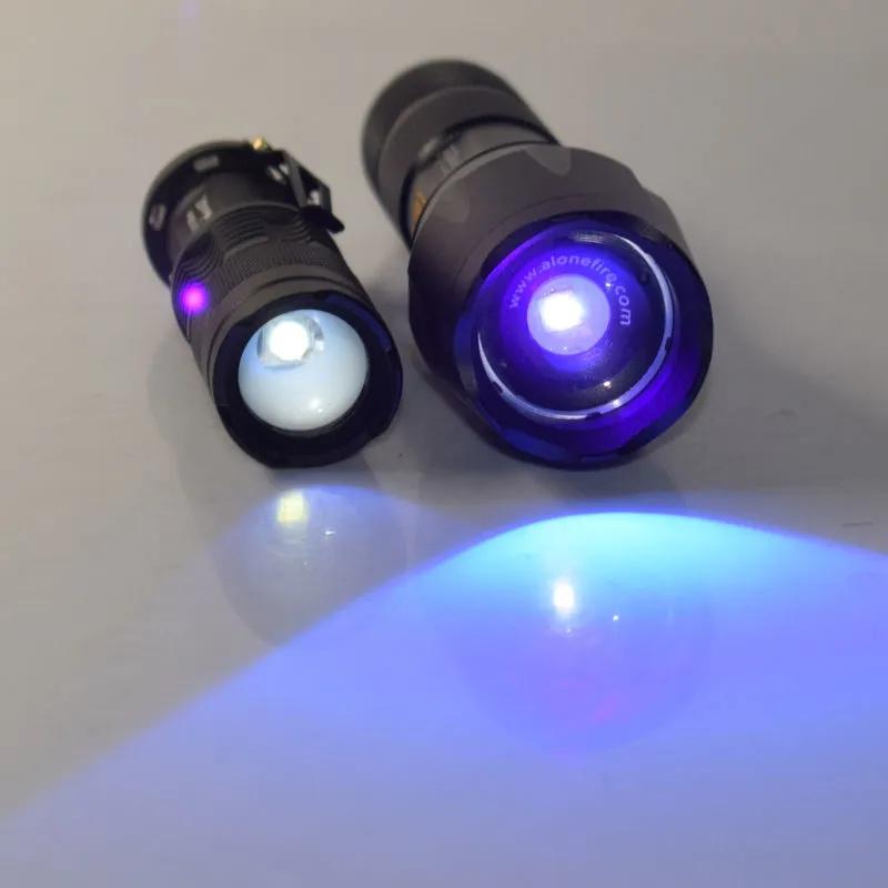 Cheap Portable 365nm UV 395nm Purple Flashlight UV Lamp To Detect Dog ...