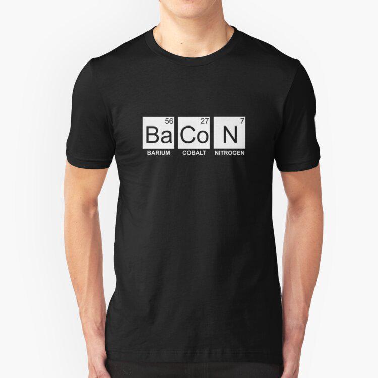 Buy Ba Co N Bacon Cotton Black Tees Summer Men T Shirts Male Casual ...