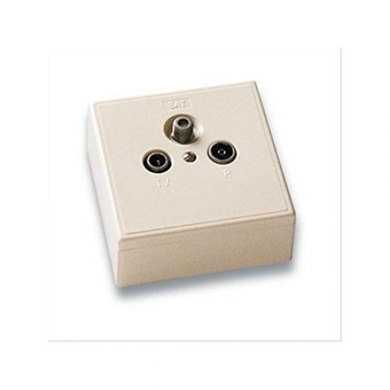 Buy Alcad - Bs102 Tv / Fm / Sat Wall Socket + Surface-mounted Box at ...