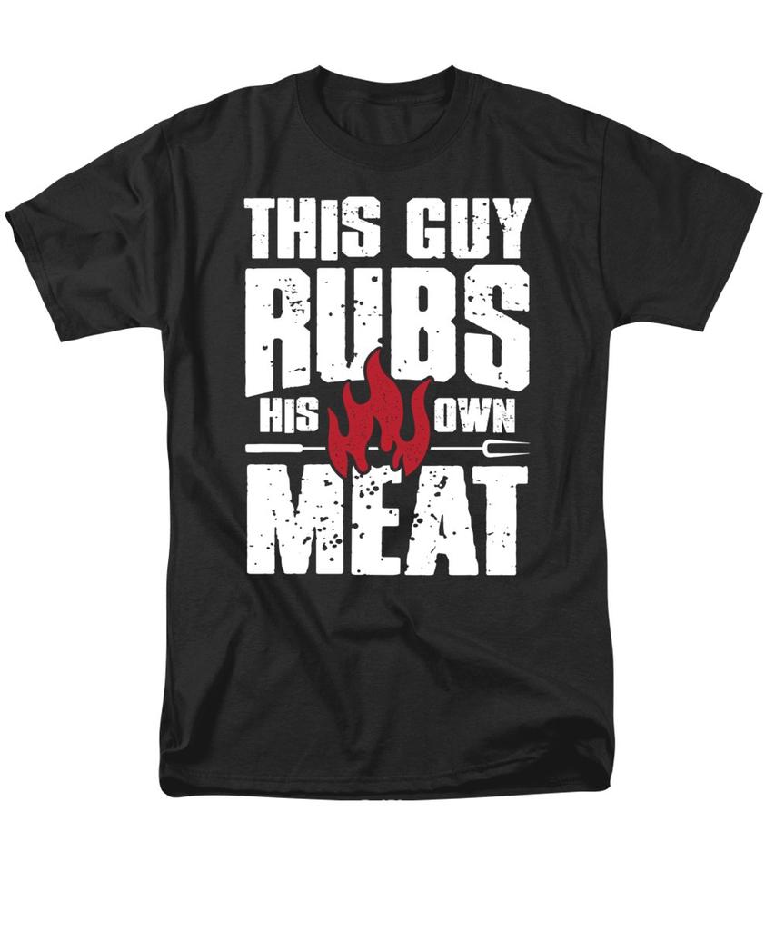 Buy Men Premium Cotton own meat values Print Tees Funny Harajuku Style ...