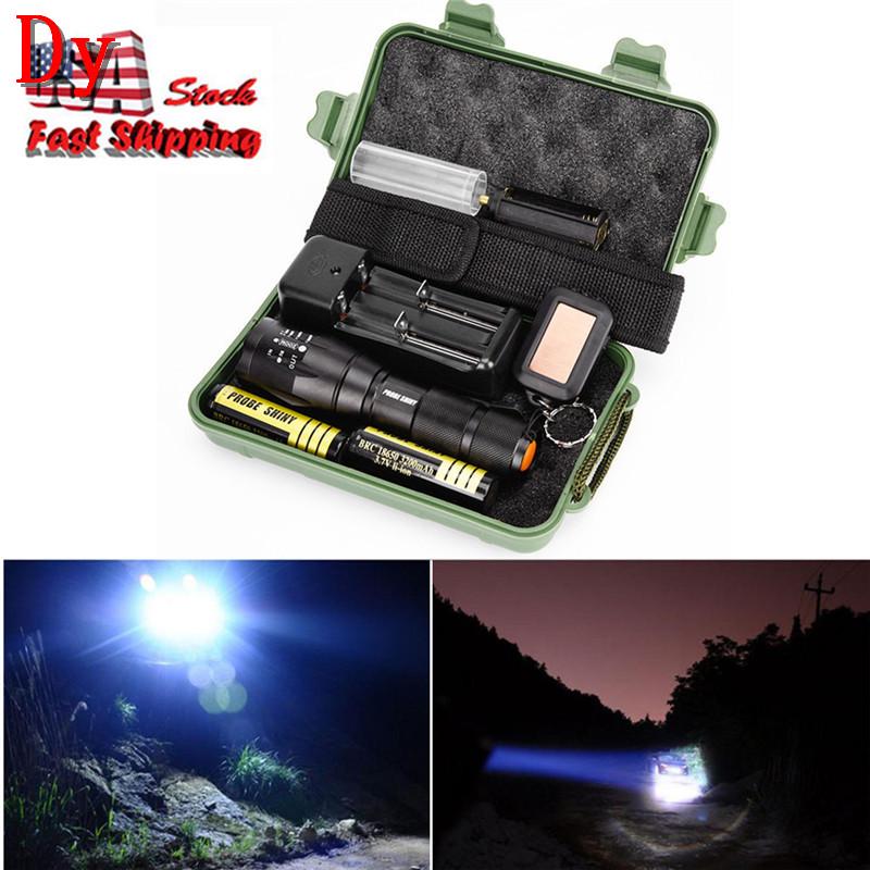 Buy G700 LED Zoom Military Tactical Flashlight Torch Set at affordable ...