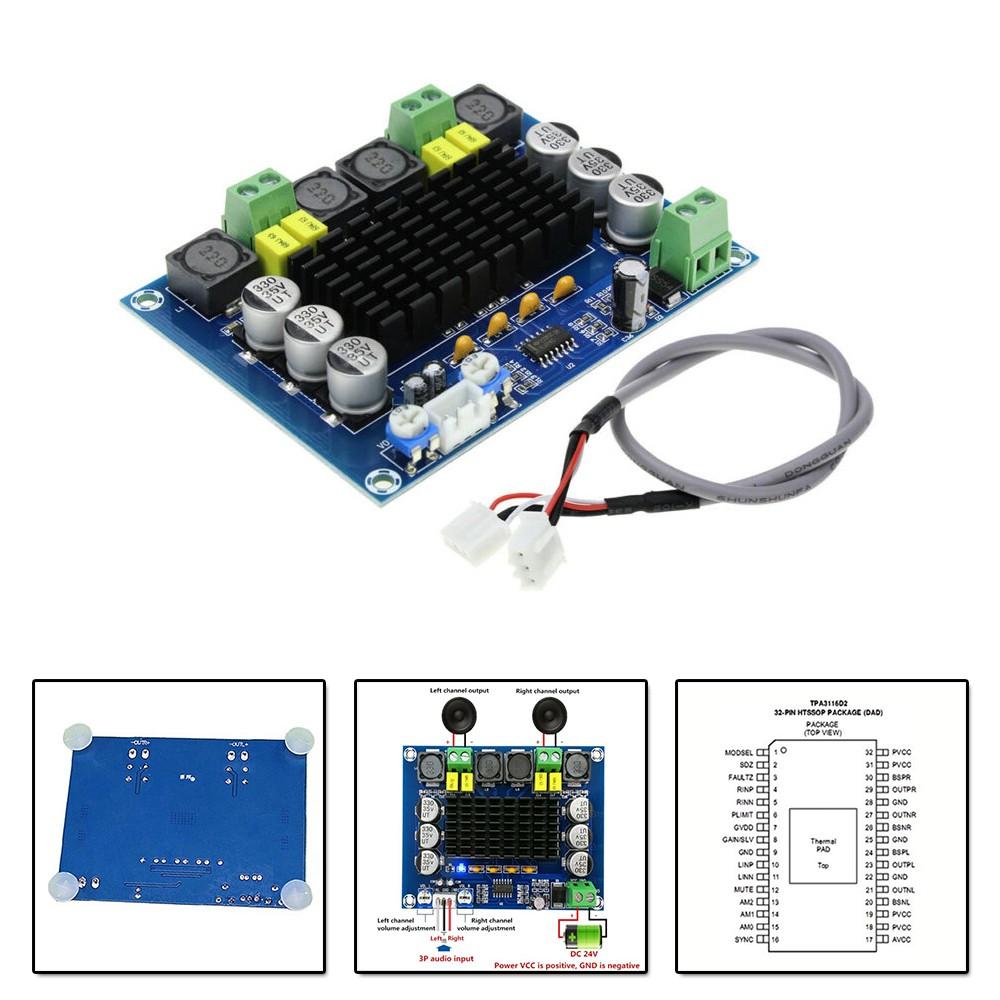 Buy Dual Channel Amplifier Module TPA3116D2 100db Durable Practical ...