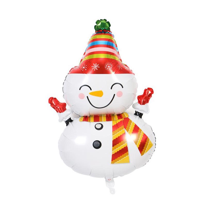 Noel Dekorasyon Atmosfer Düzenleme Sevimli Karikatür Kardan Adam Santa Folyo Balon Sağlar uygun ...