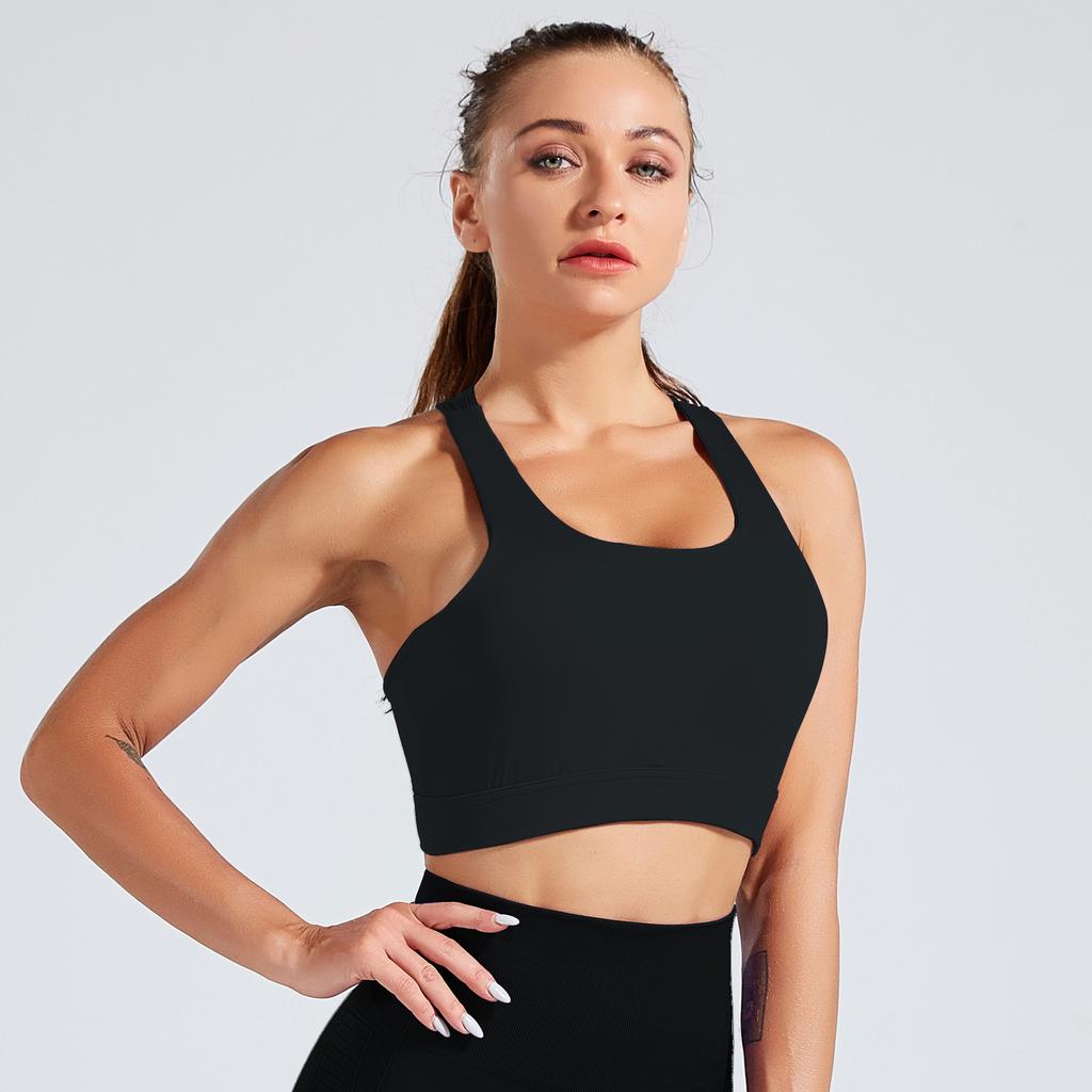 Buy New World Studio Women's Nylon Professional Sports Yoga Bra High ...