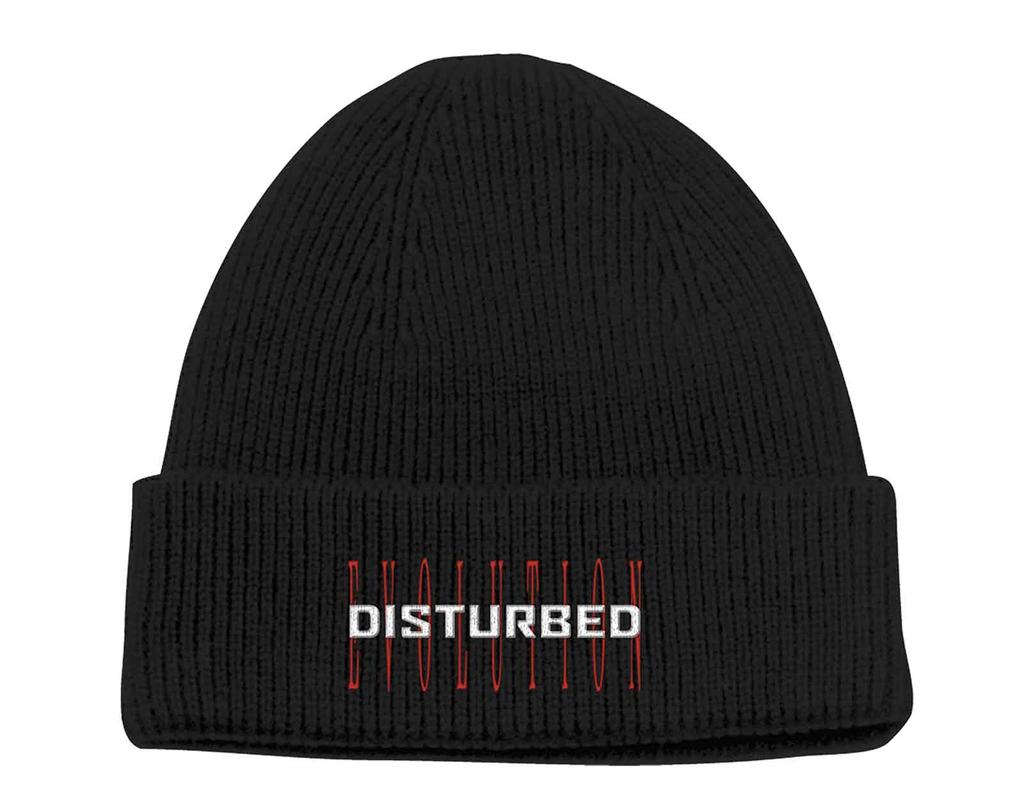 Buy Disturbed Beanie Hat Evolution Band Logo new Official Unisex at ...