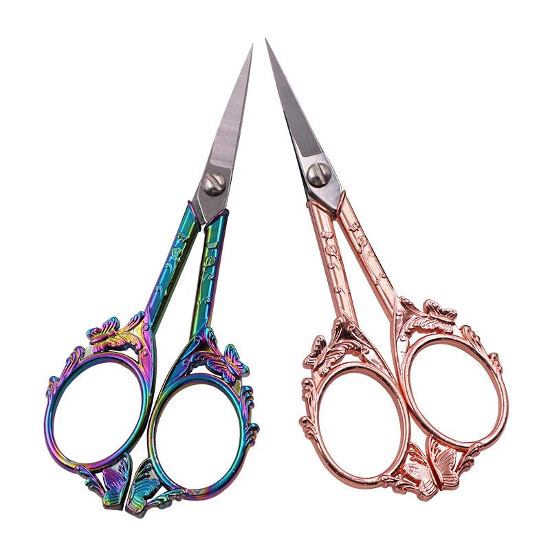 Buy Retro Butterfly Scissors Carving Dressmaking Scissors Sewing Shears ...
