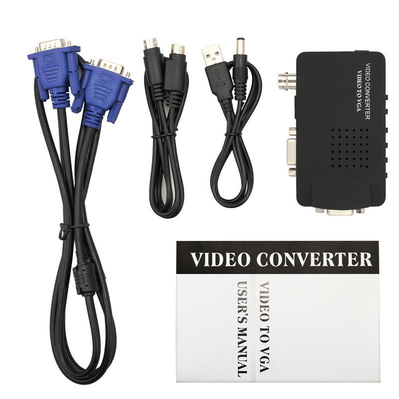 Buy BNC S-Video VGA To VGA Box PC To TV VGA Input T Support PAL NTS for ...