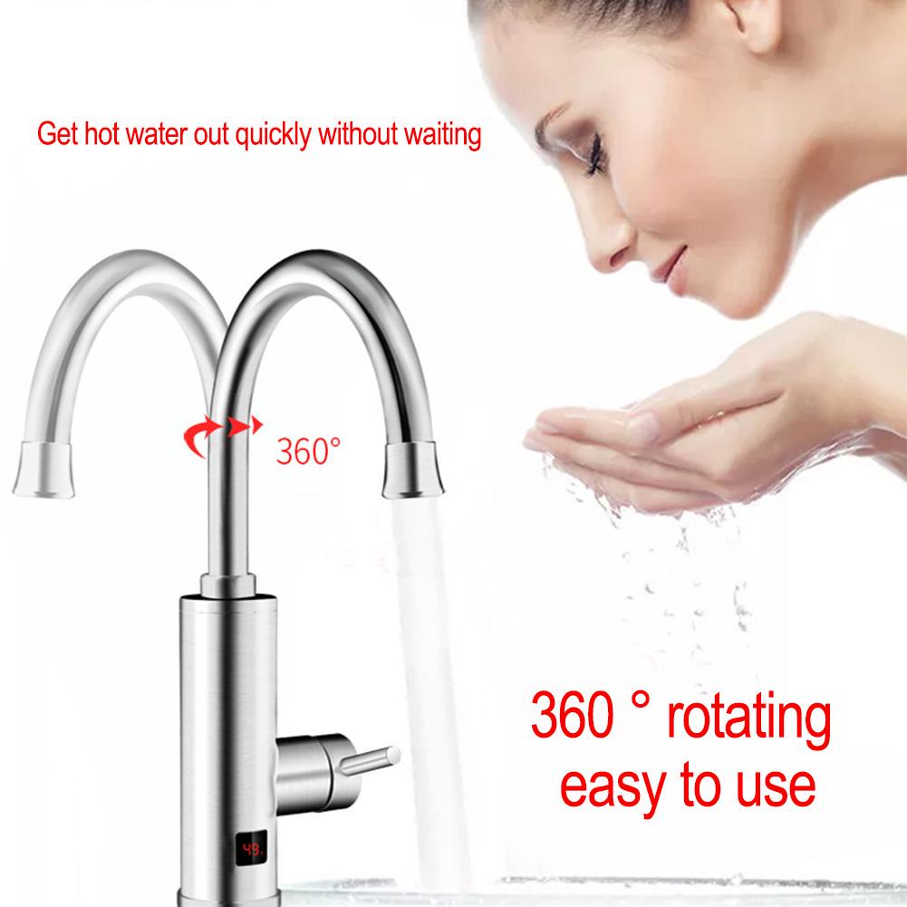 Stainless Steel Hot Faucet Instantaneous Electric Water Heater Tap AU ...