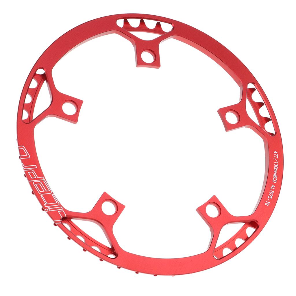 Buy 45T 47T 53T 56T 58T Chainring 130 BCD Single Speed Chain Ring Red ...