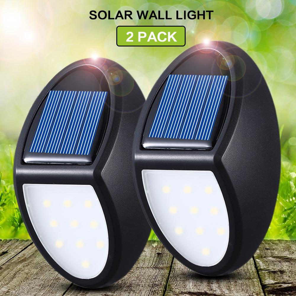Buy 10LED 600LM Waterproof Solar Sensor Light Wireless Outdoor Garden ...