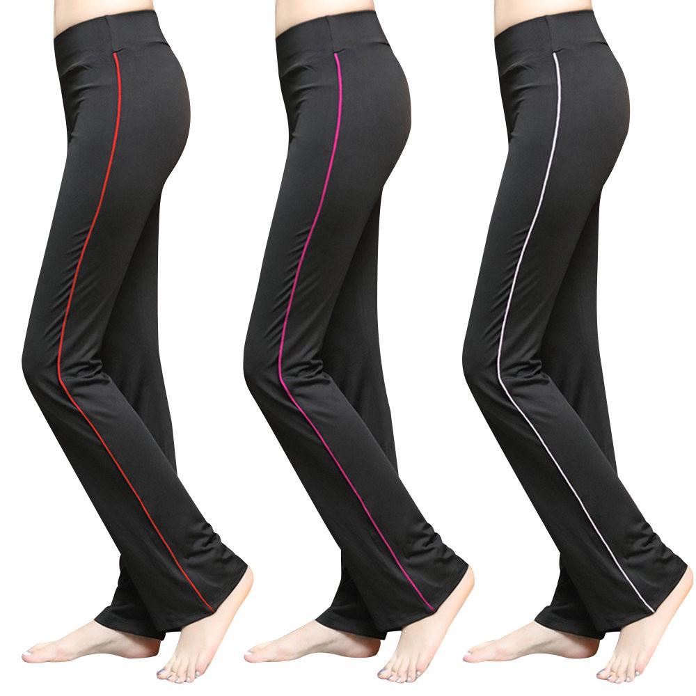 Buy Womens Fitness Pants Slim Absorbent Sweat Breathable Straight Yoga ...