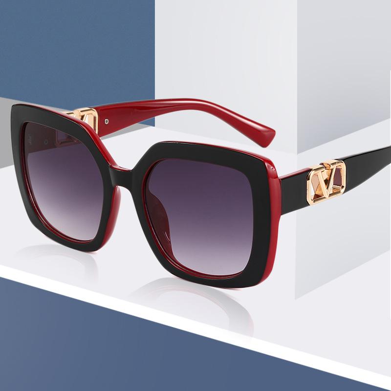 Buy New Box Fashion Sunglasses European and American Large Rim ...