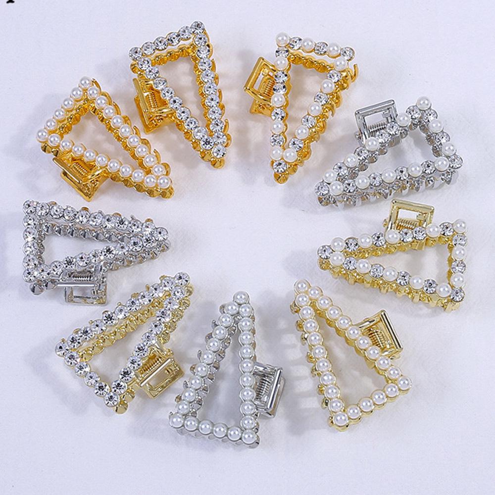 Buy Fashion Girl Hair Claw Geometric Imitation Hairpin Triangle Shape ...