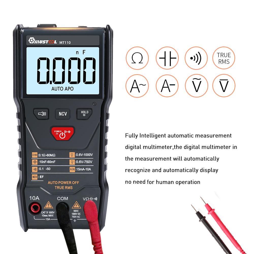 Buy MUSTOOL Mt110 Auto Measure Multimeter True RMS Digital 6000 Counts ...