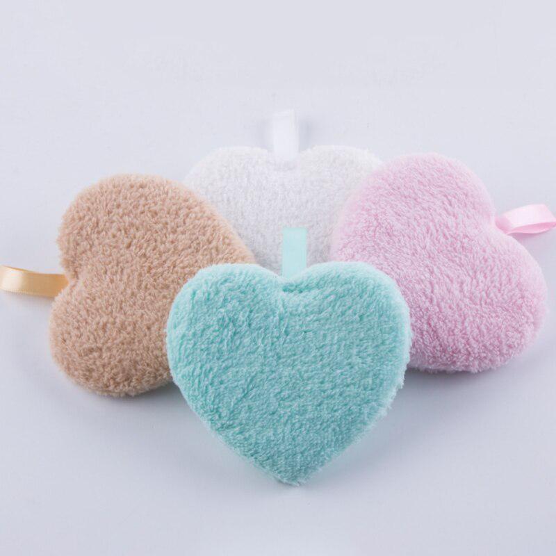 Buy Heart-shape Makeup Removal Puff Soft Comfortable Makeup Remover ...